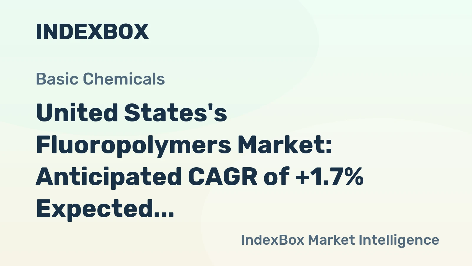 United States's Fluoropolymers Market: Anticipated CAGR of +1.7% Expected to Drive Growth through 2035