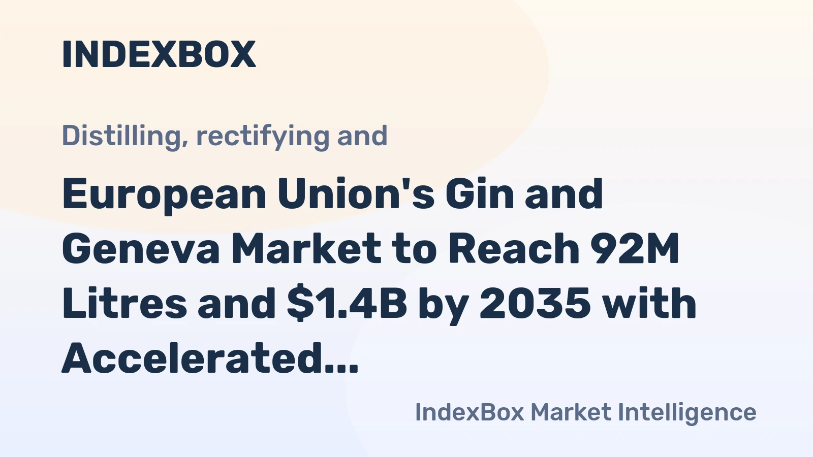 European Union's Gin and Geneva Market to Reach 92M Litres and $1.4B by 2035 with Accelerated Growth