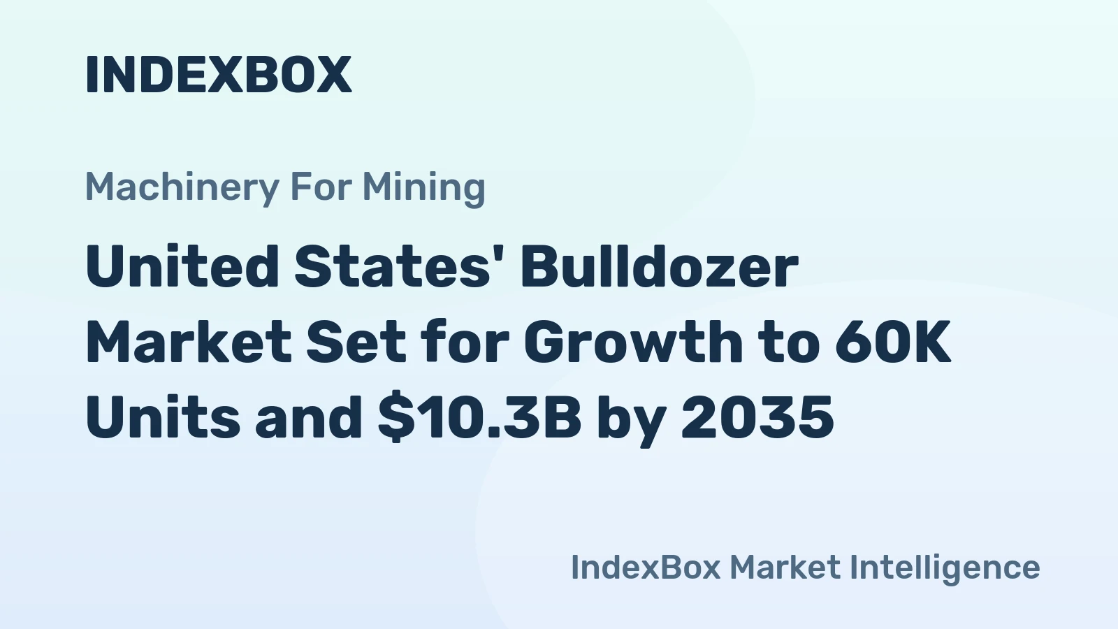 United States' Bulldozer Market Set for Growth to 60K Units and $10.3B by 2035