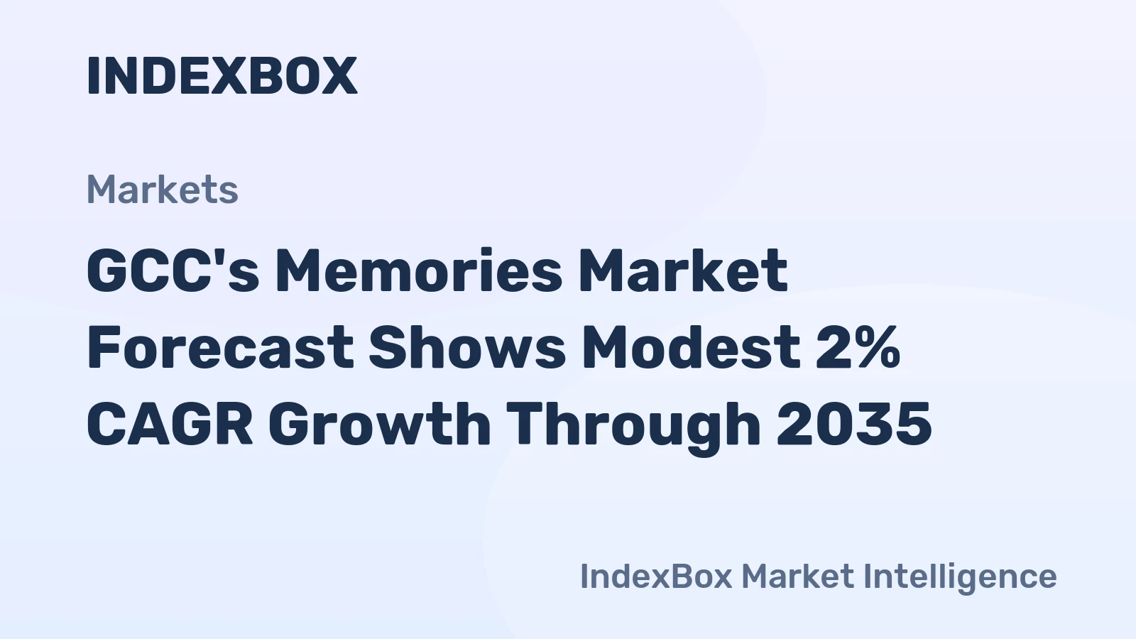 GCC's Memories Market Forecast Shows Modest 2% CAGR Growth Through 2035