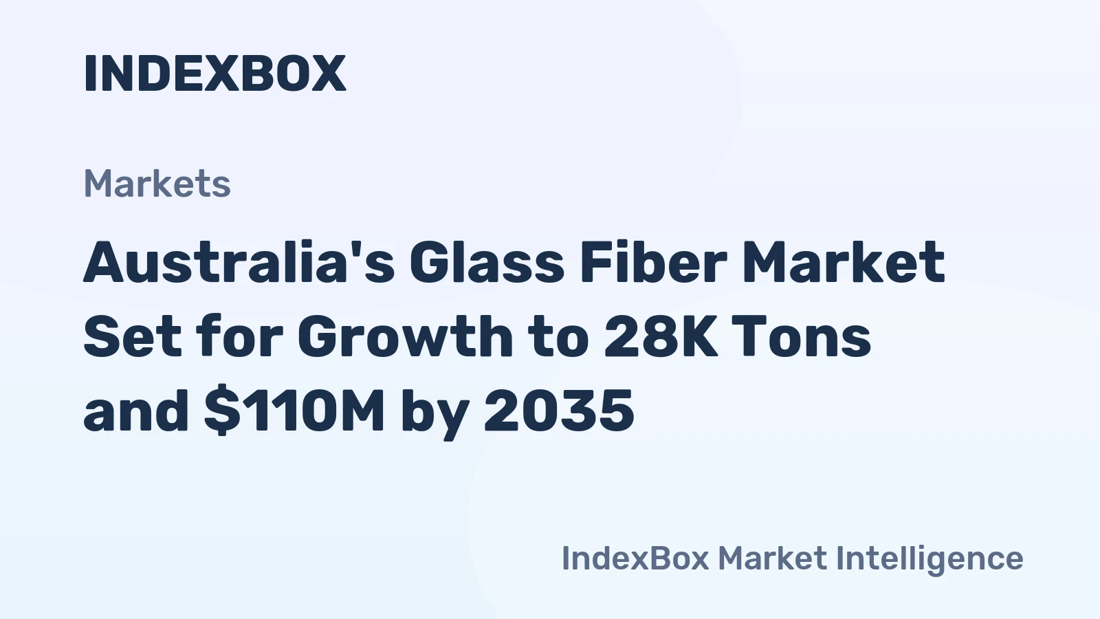 Australia's Glass Fiber Market Set for Growth to 28K Tons and $110M by 2035