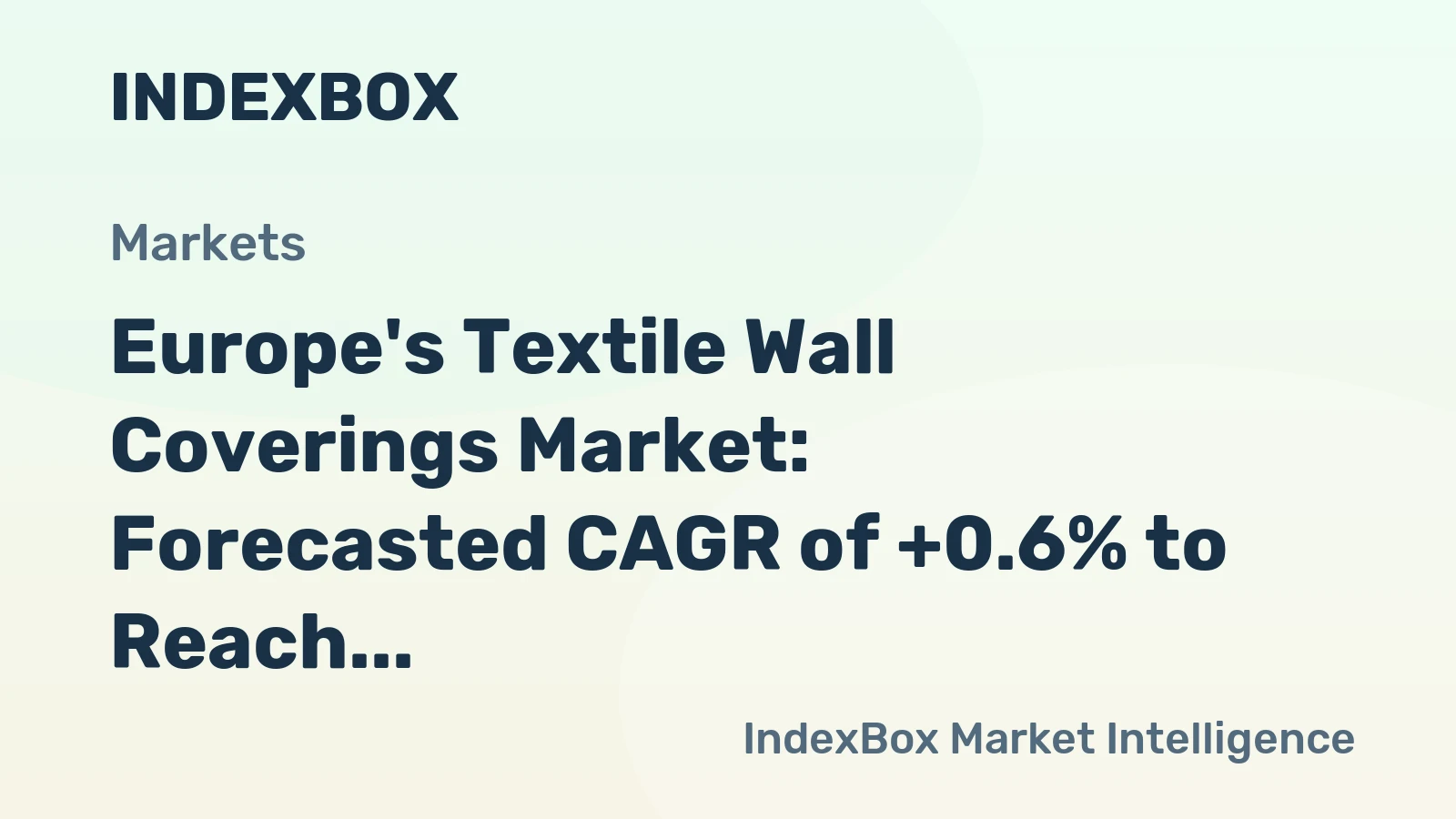 Europe's Textile Wall Coverings Market: Forecasted CAGR of +0.6% to Reach 14M Square Meters by 2035
