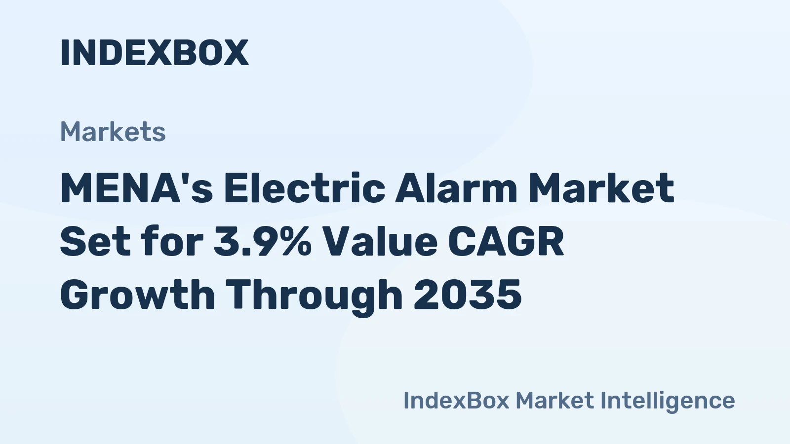 MENA's Electric Alarm Market Set for 3.9% Value CAGR Growth Through 2035