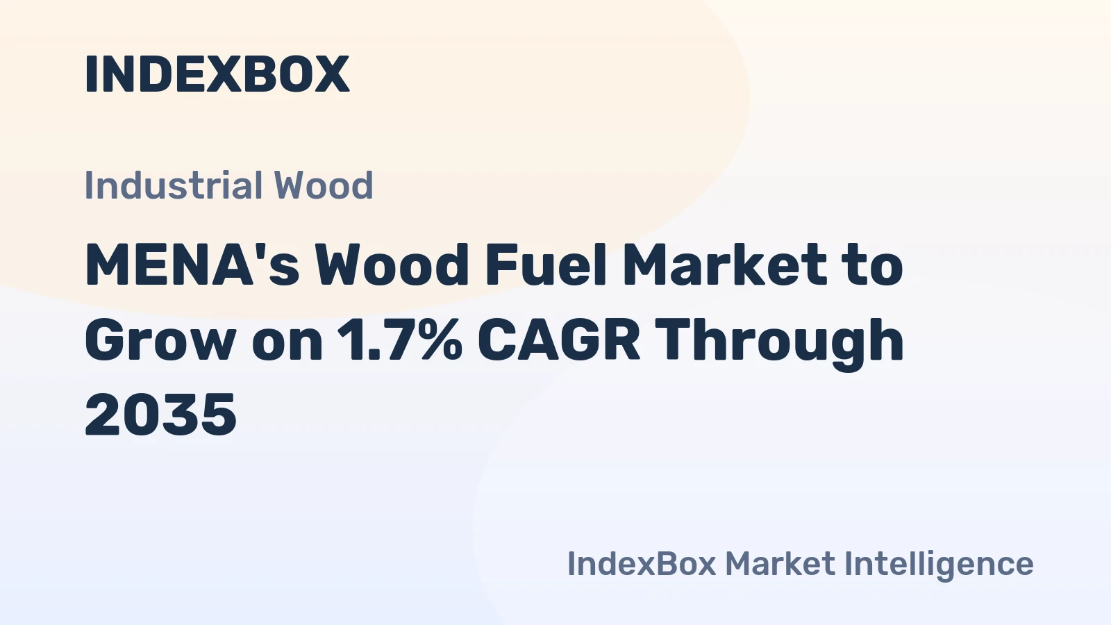 MENA's Wood Fuel Market to Grow on 1.7% CAGR Through 2035