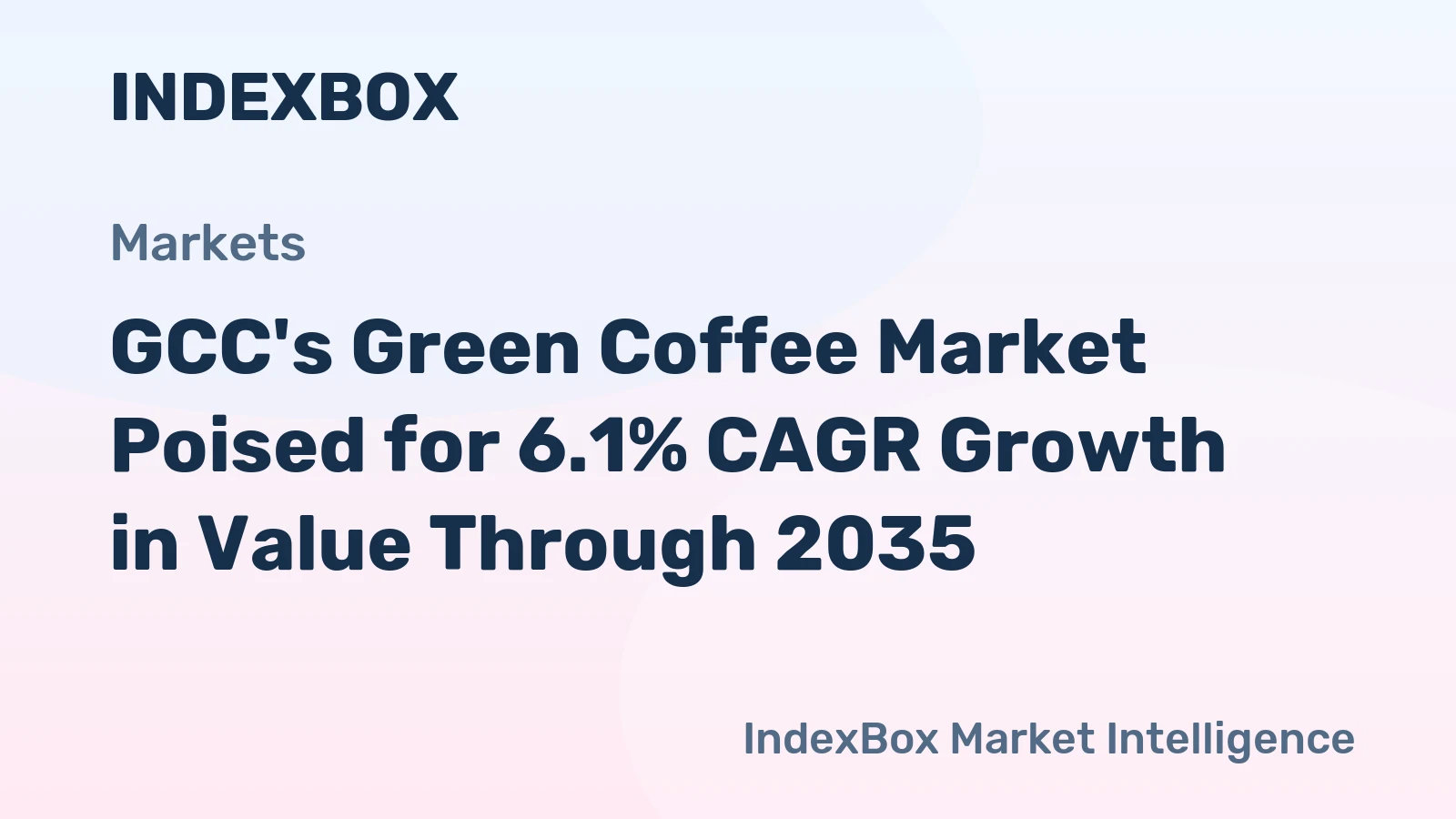 GCC's Green Coffee Market Poised for 6.1% CAGR Growth in Value Through 2035