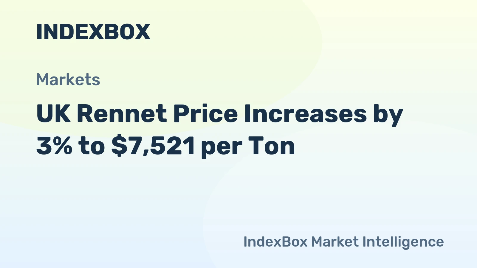 UK Rennet Price Increases by 3% to $7,521 per Ton