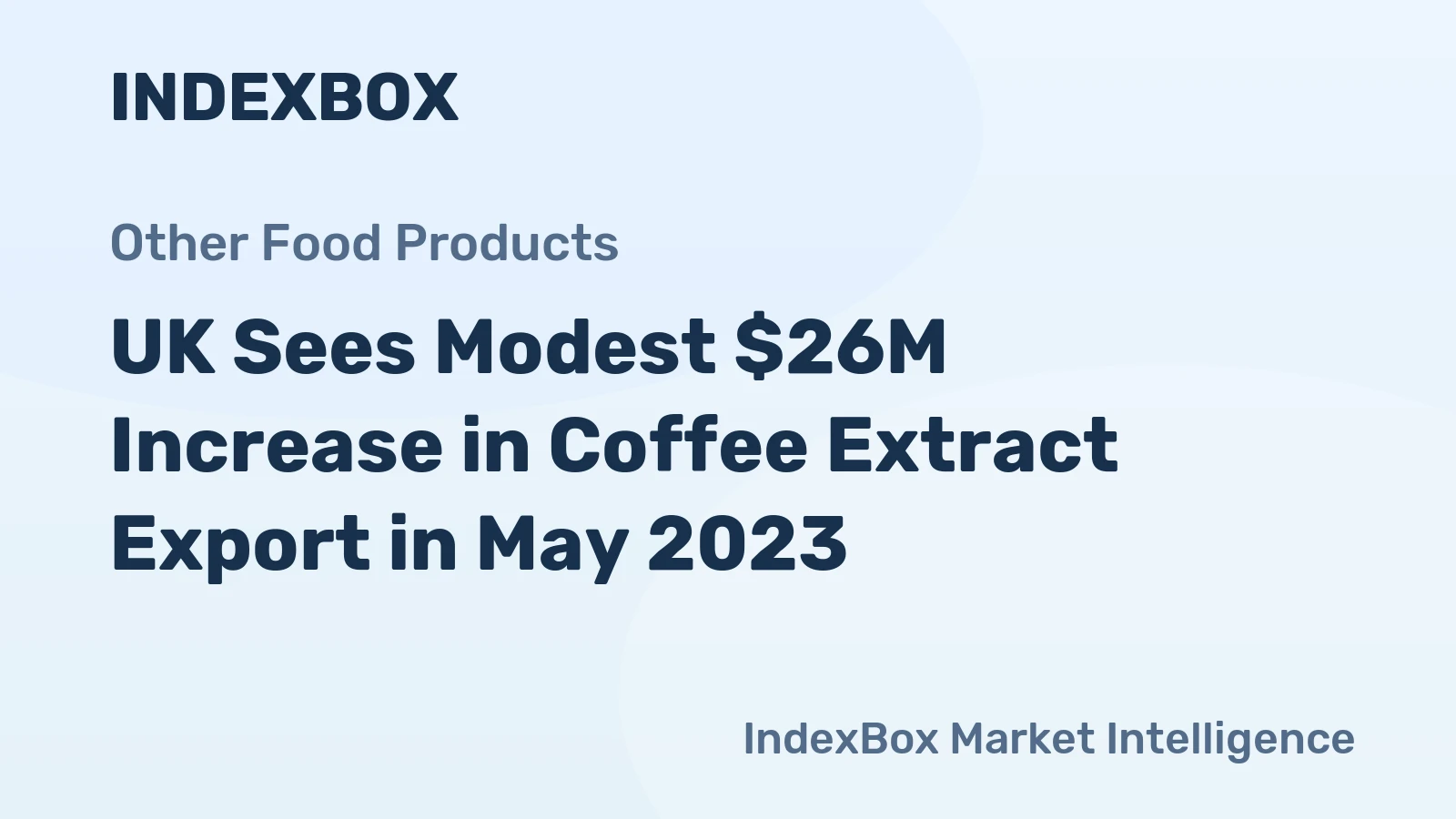 UK Sees Modest $26M Increase in Coffee Extract Export in May 2023