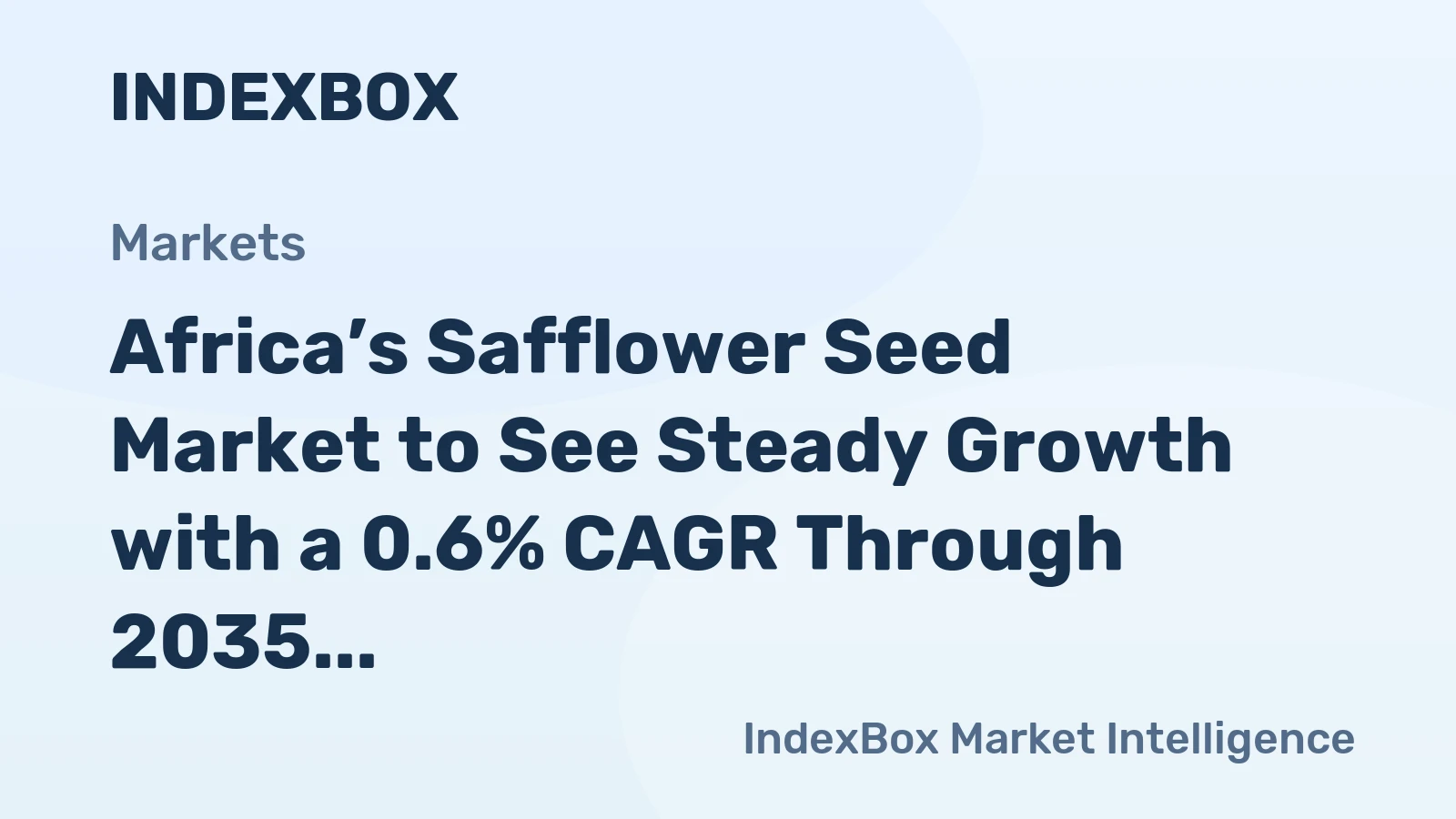 Africa’s Safflower Seed Market to See Steady Growth with a 0.6% CAGR Through 2035
