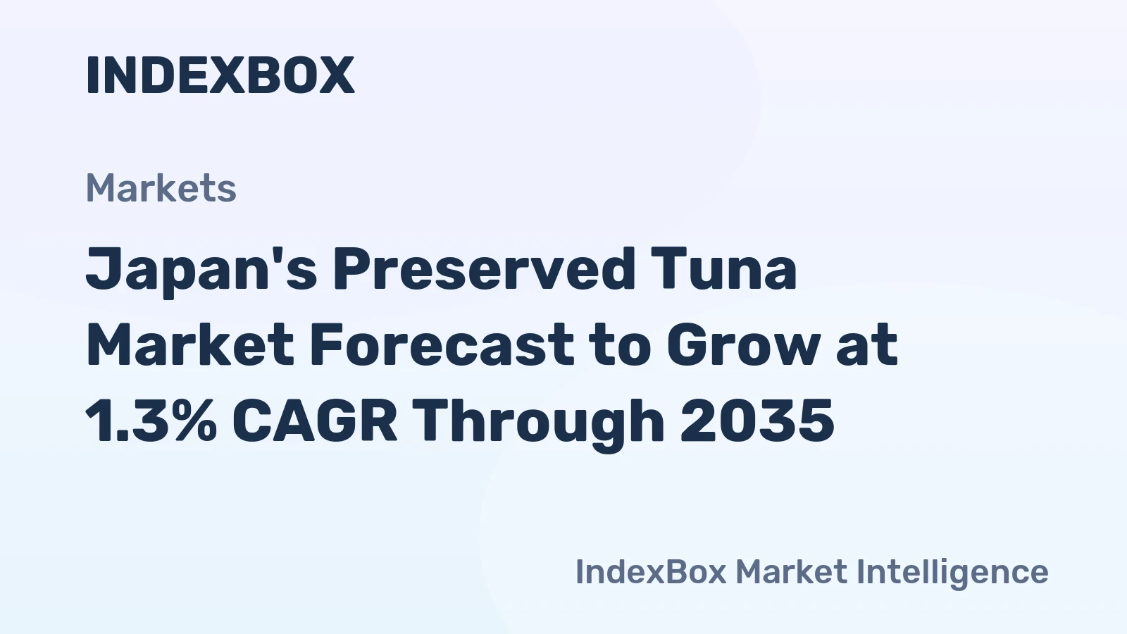 Japan's Preserved Tuna Market Forecast to Grow at 1.3% CAGR Through 2035