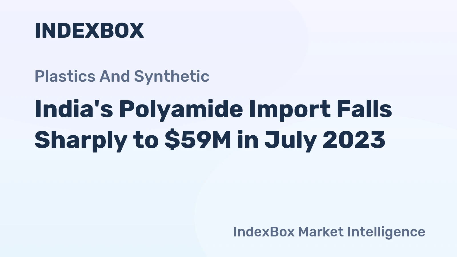 India's Polyamide Import Falls Sharply to $59M in July 2023