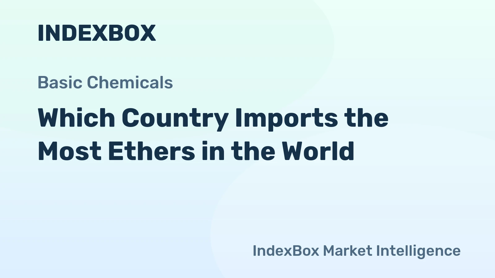 Which Country Imports the Most Ethers in the World?