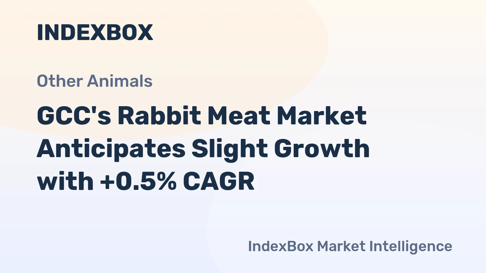 GCC's Rabbit Meat Market Anticipates Slight Growth with +0.5% CAGR
