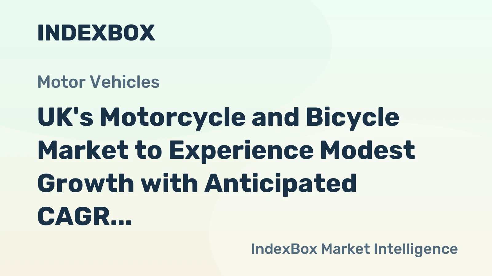 UK's Motorcycle and Bicycle Market to Experience Modest Growth with Anticipated CAGR of +0.6% from 2024 to 2035