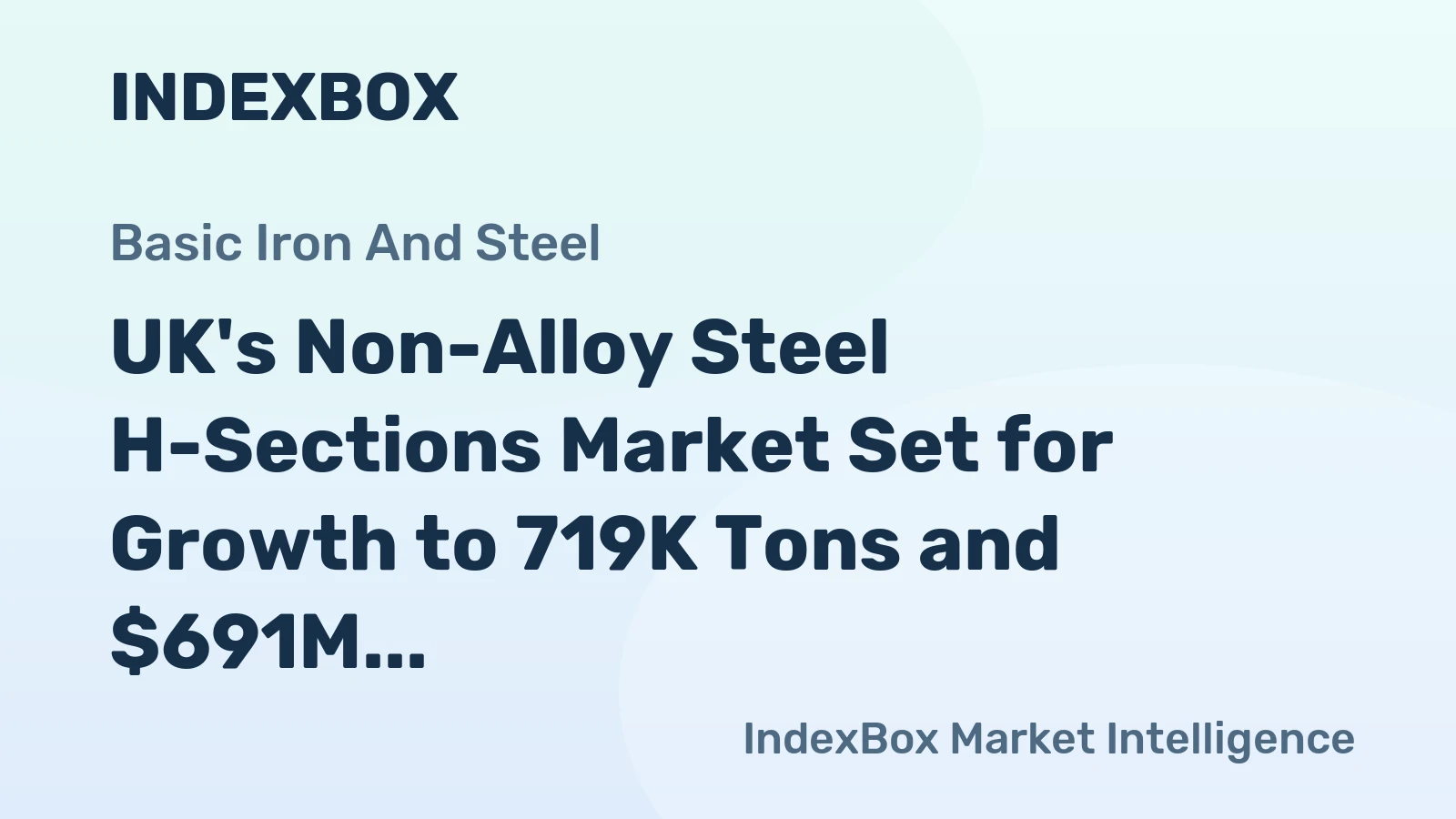 UK's Non-Alloy Steel H-Sections Market Set for Growth to 719K Tons and $691M by 2035