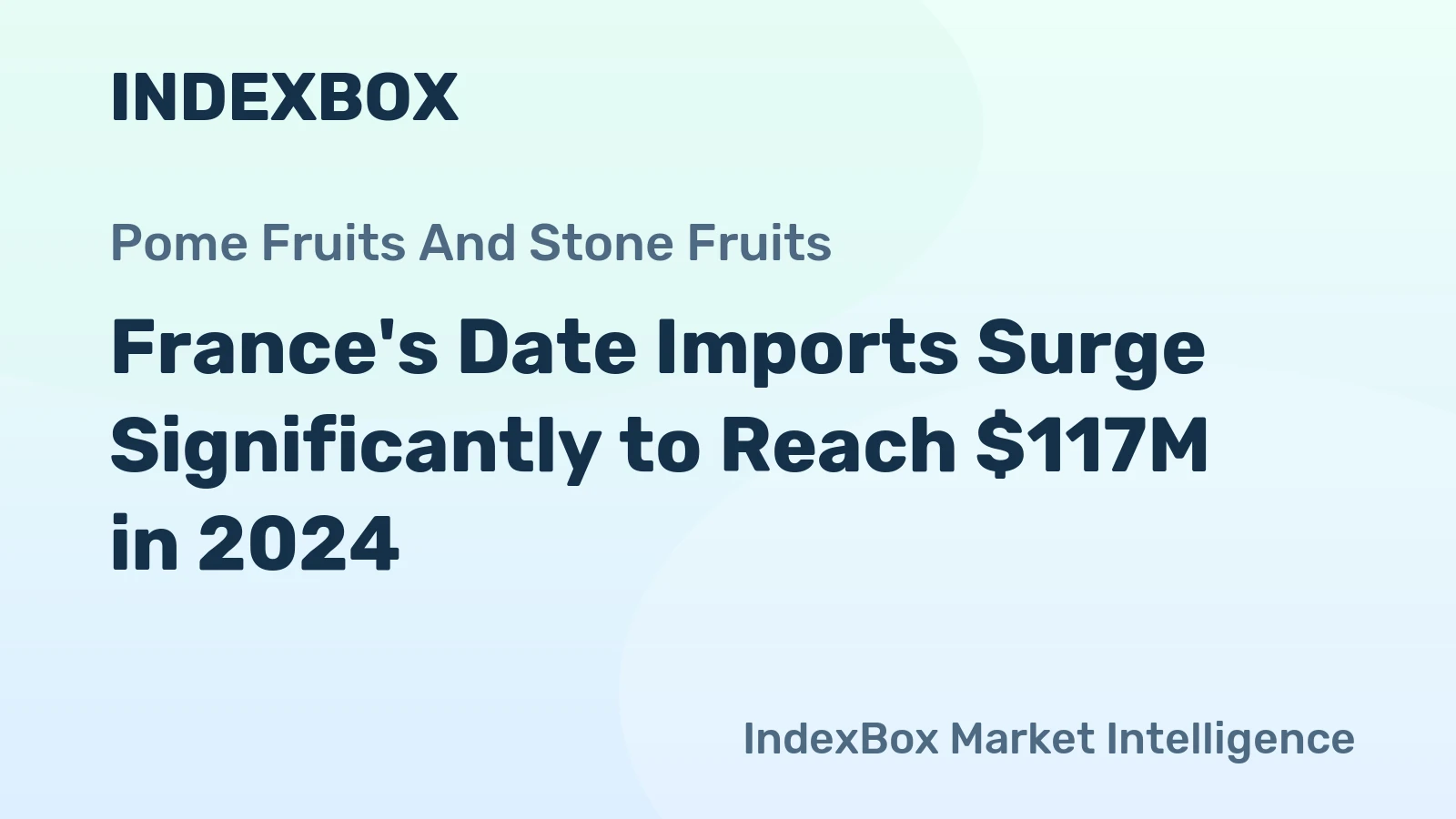 France's Date Imports Surge Significantly to Reach $117M in 2024