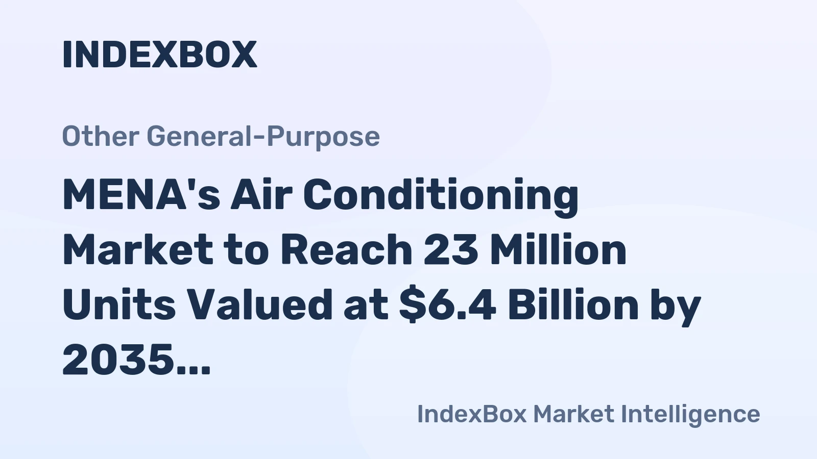 MENA's Air Conditioning Market to Reach 23 Million Units Valued at $6.4 Billion by 2035