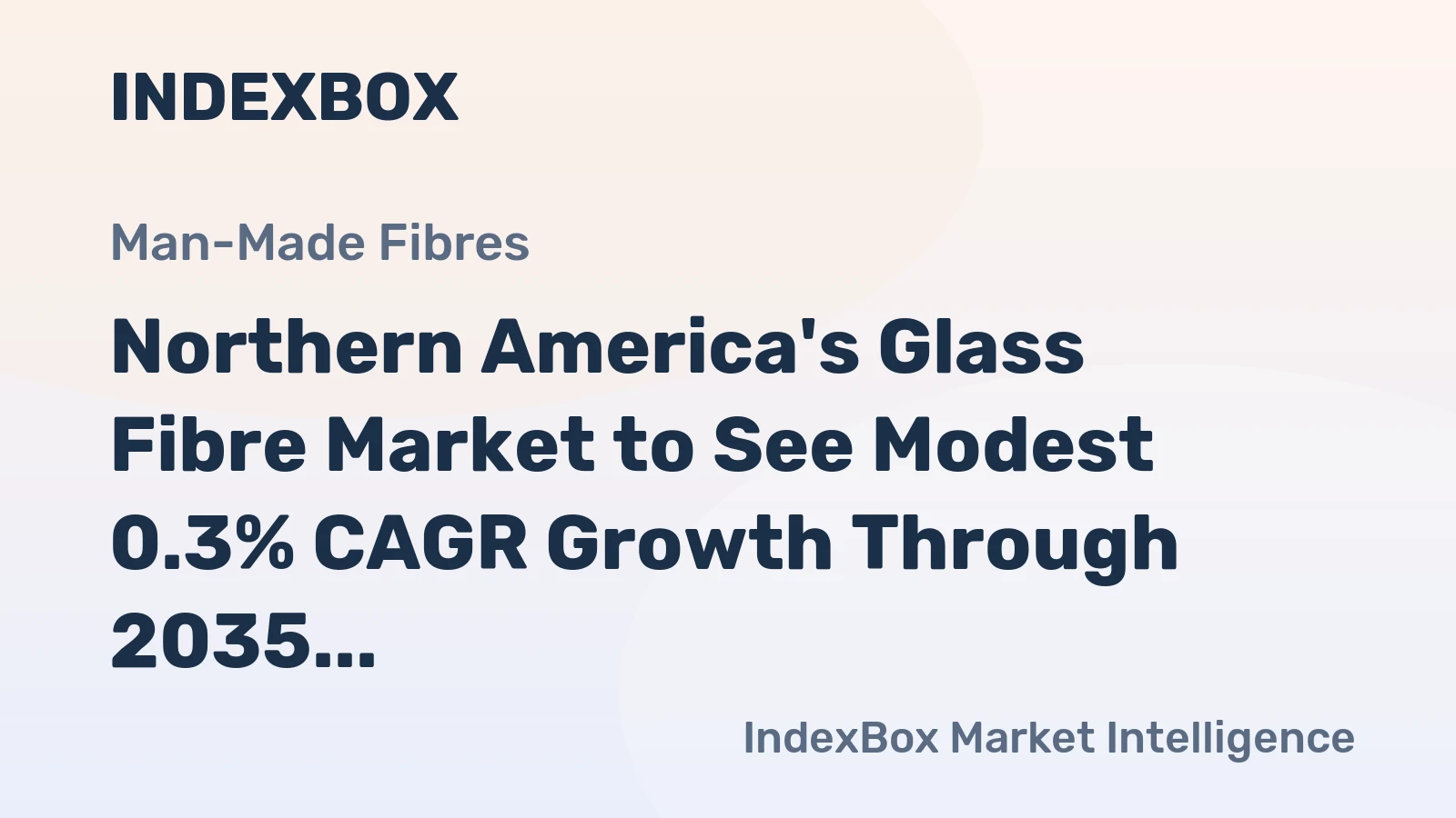 Northern America's Glass Fibre Market to See Modest 0.3% CAGR Growth Through 2035