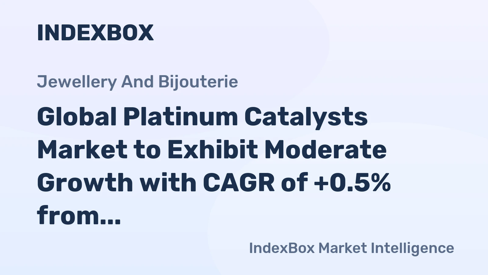 Global Platinum Catalysts Market to Exhibit Moderate Growth with CAGR of +0.5% from 2024 to 2035
