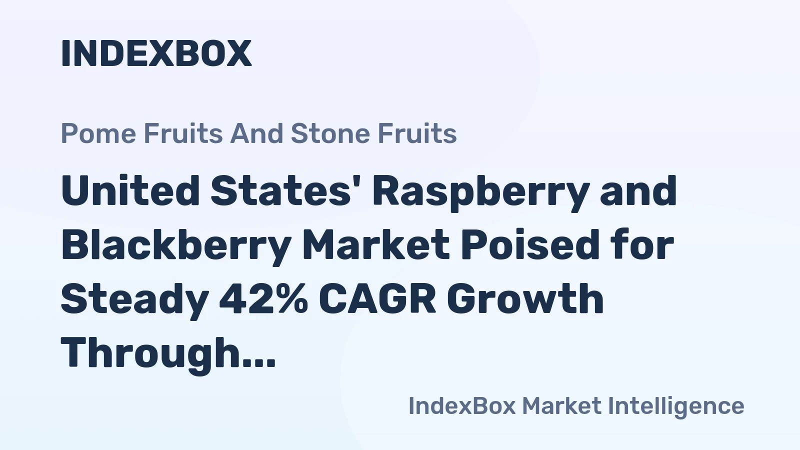 United States' Raspberry and Blackberry Market Poised for Steady 42% CAGR Growth Through 2035