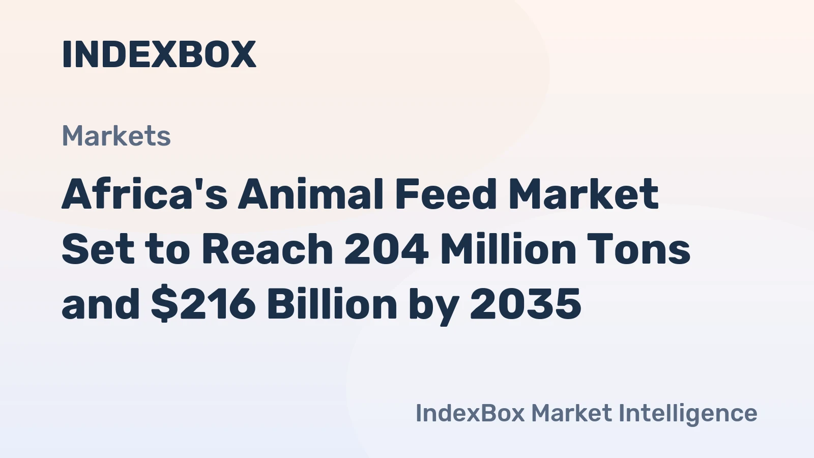 Africa's Animal Feed Market Set to Reach 204 Million Tons and $216 Billion by 2035