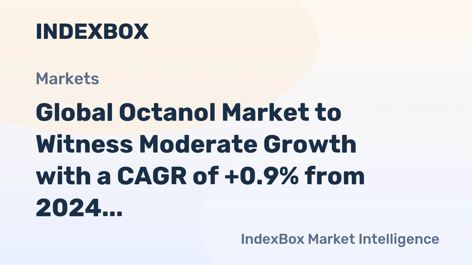 Global Octanol Market to Witness Moderate Growth with a CAGR of +0.9% from 2024 to 2035