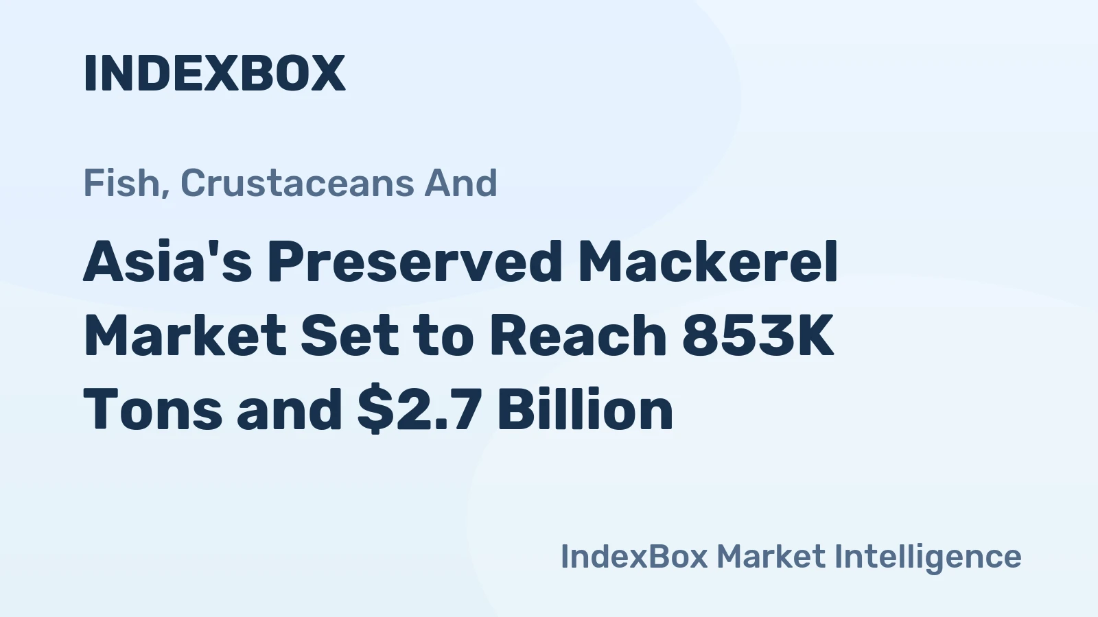 Asia's Preserved Mackerel Market Set to Reach 853K Tons and $2.7 Billion
