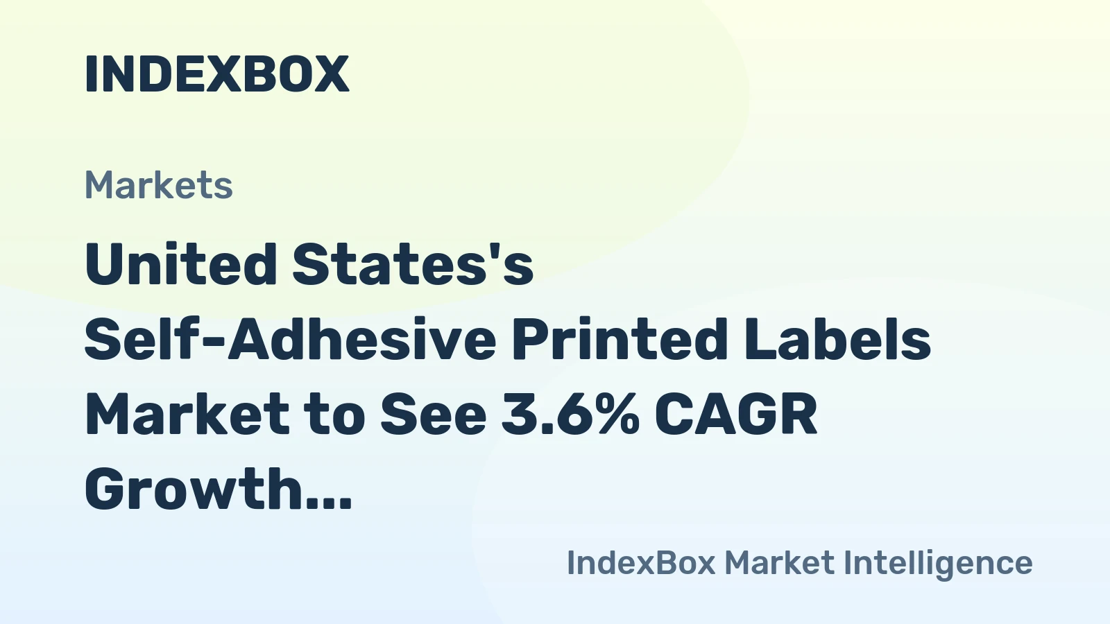 United States's Self-Adhesive Printed Labels Market to See 3.6% CAGR Growth Through 2035