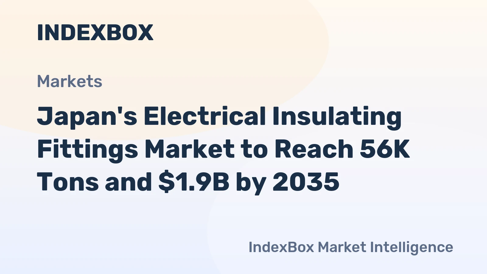 Japan's Electrical Insulating Fittings Market to Reach 56K Tons and $1.9B by 2035