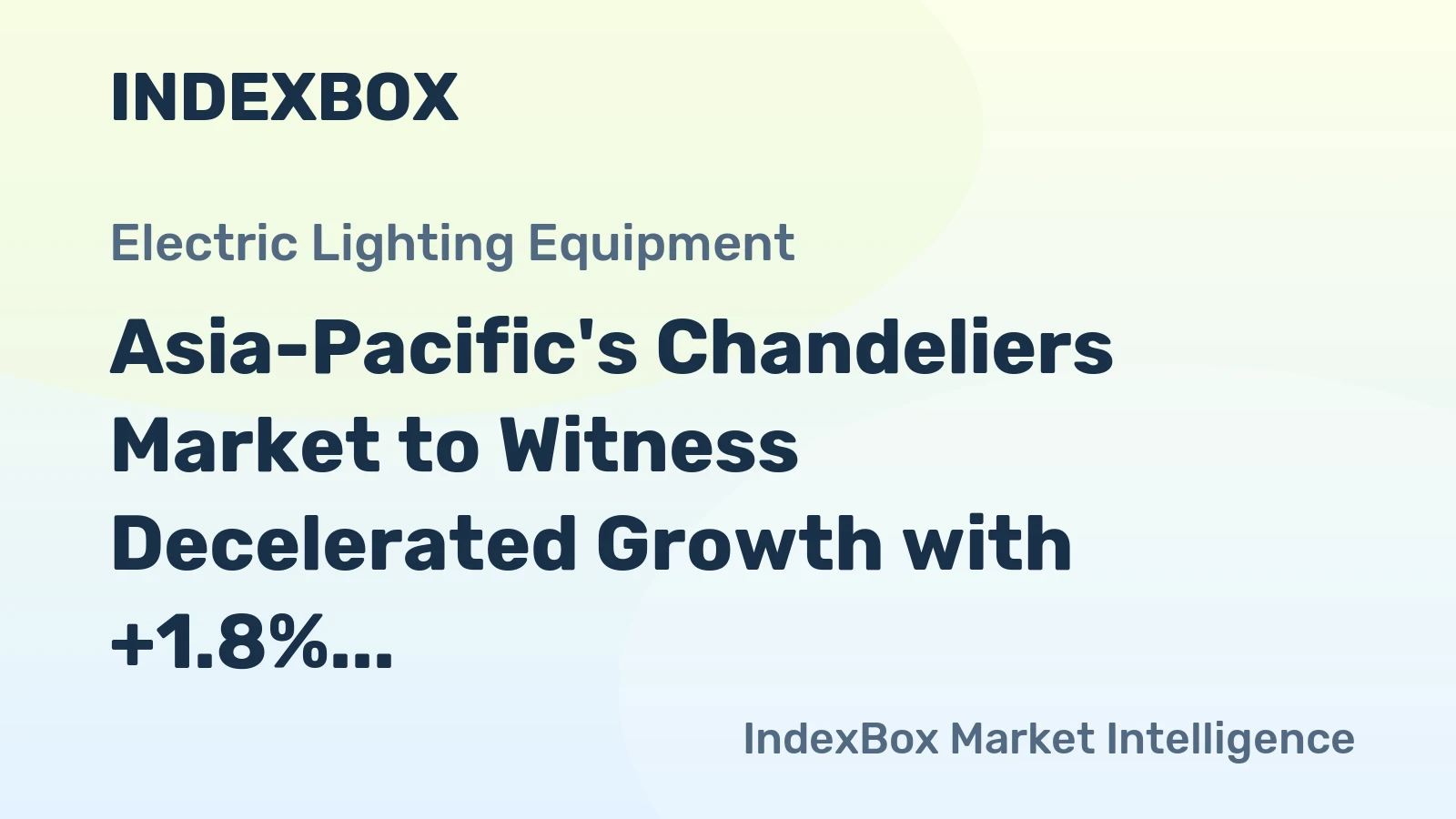 Asia-Pacific's Chandeliers Market to Witness Decelerated Growth with +1.8% CAGR from 2024 to 2035