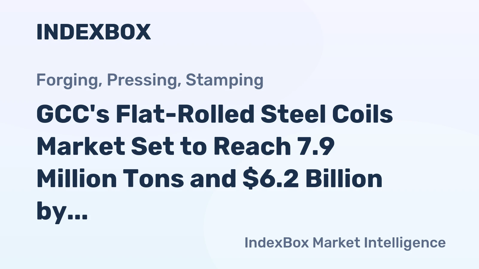 GCC's Flat-Rolled Steel Coils Market Set to Reach 7.9 Million Tons and $6.2 Billion by 2035