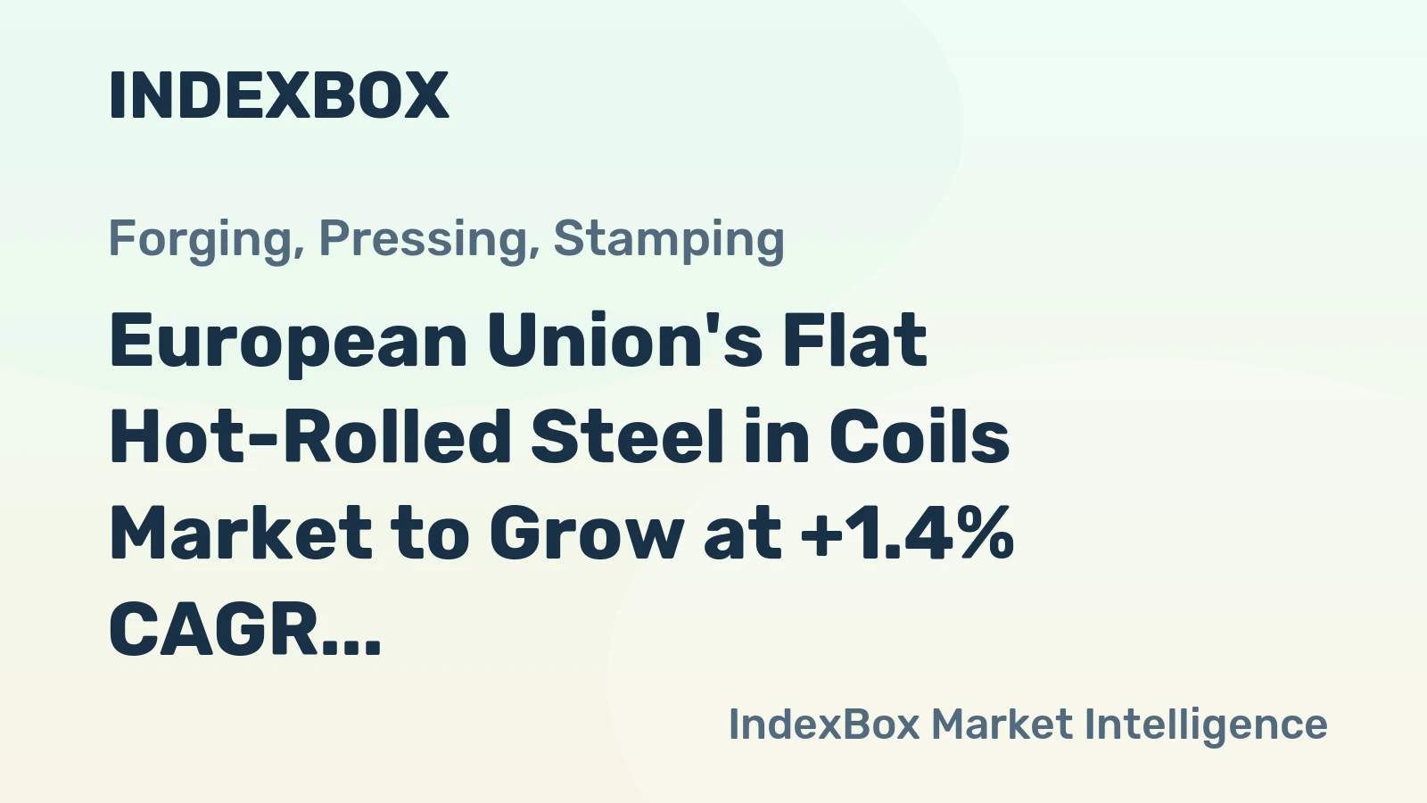 European Union's Flat Hot-Rolled Steel in Coils Market to Grow at +1.4% CAGR, Reaching 37M Tons by 2035