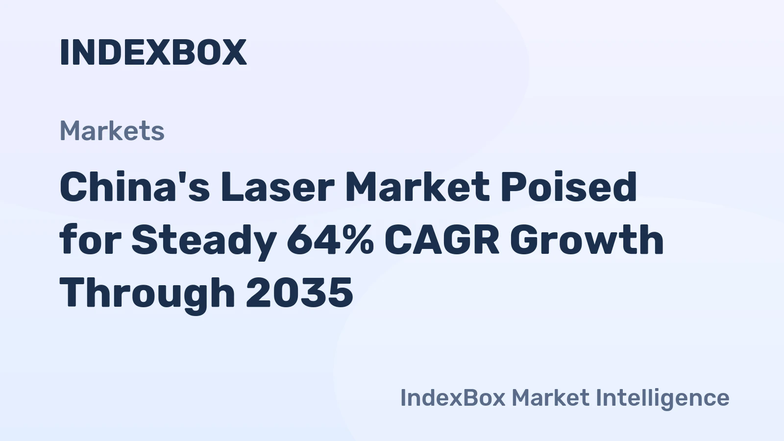 China's Laser Market Poised for Steady 64% CAGR Growth Through 2035