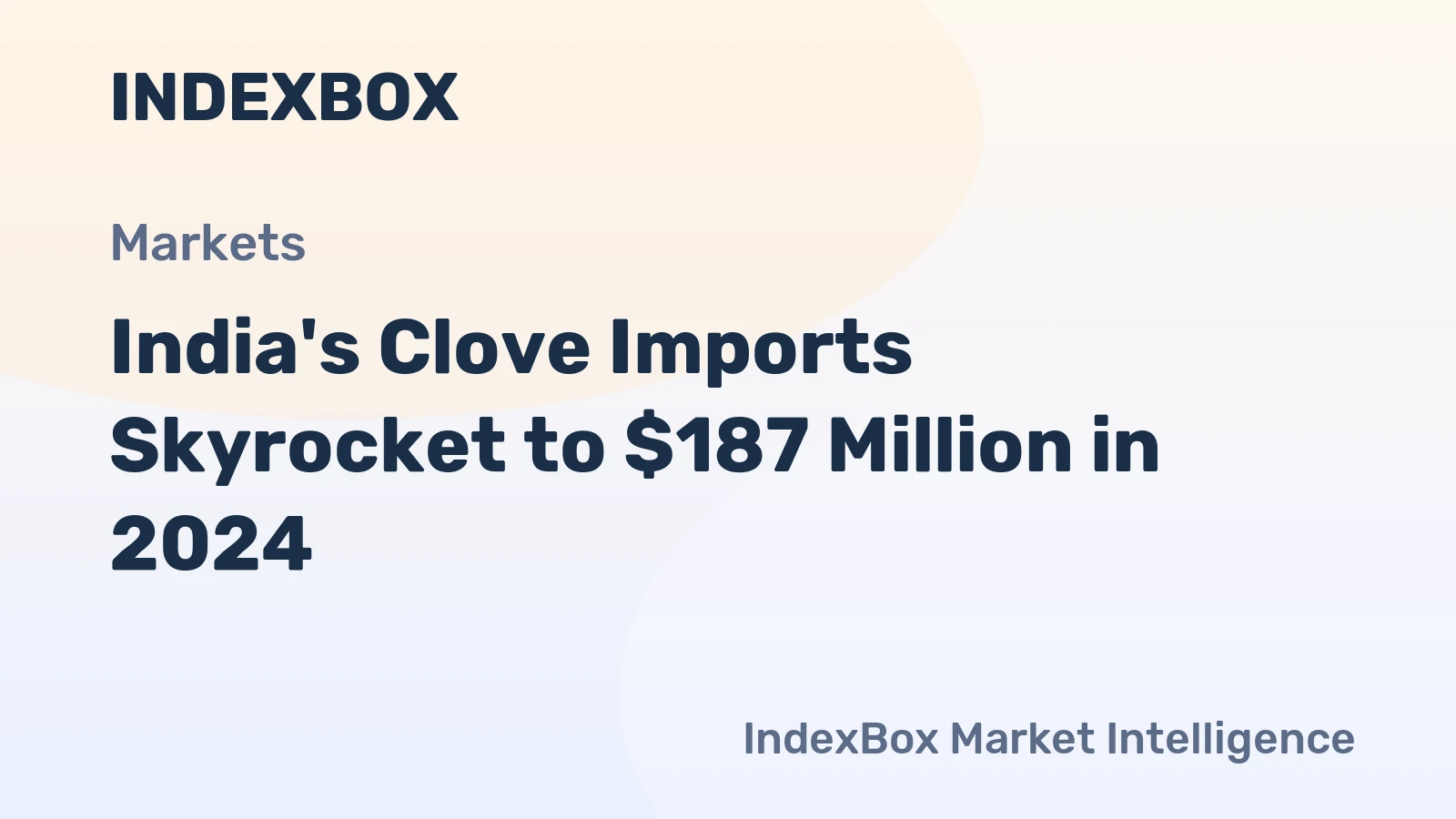 India's Clove Imports Skyrocket to $187 Million in 2024