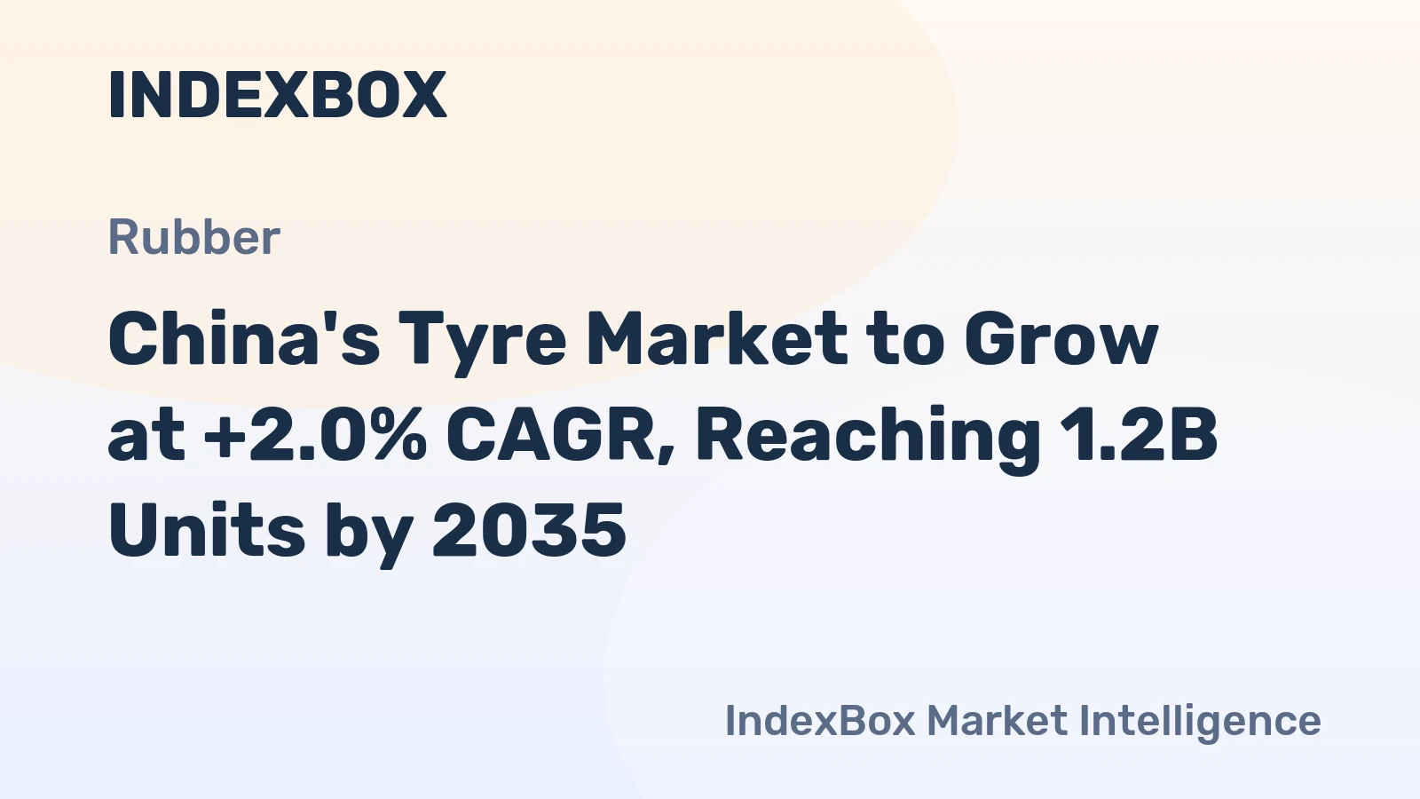 China's Tyre Market to Grow at +2.0% CAGR, Reaching 1.2B Units by 2035