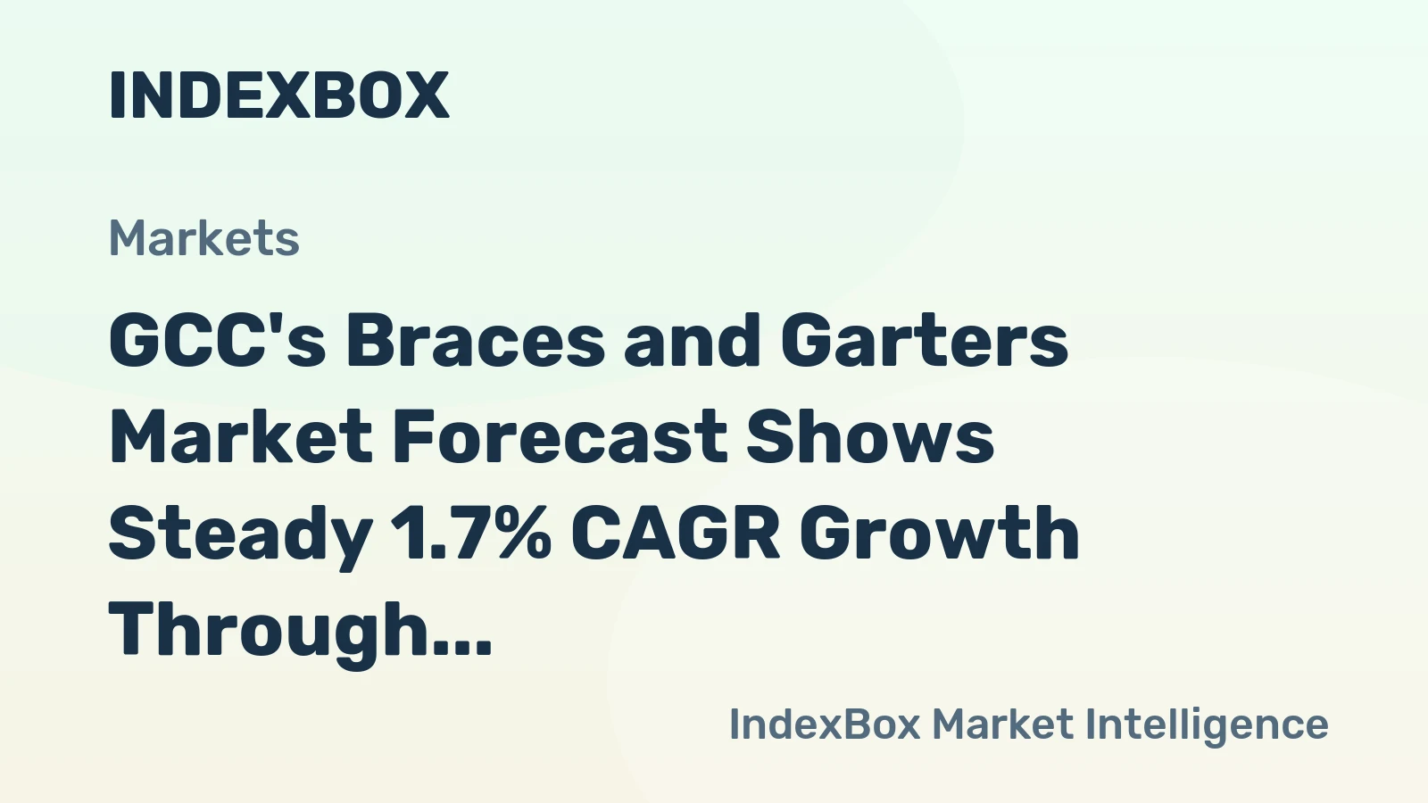 GCC's Braces and Garters Market Forecast Shows Steady 1.7% CAGR Growth Through 2035