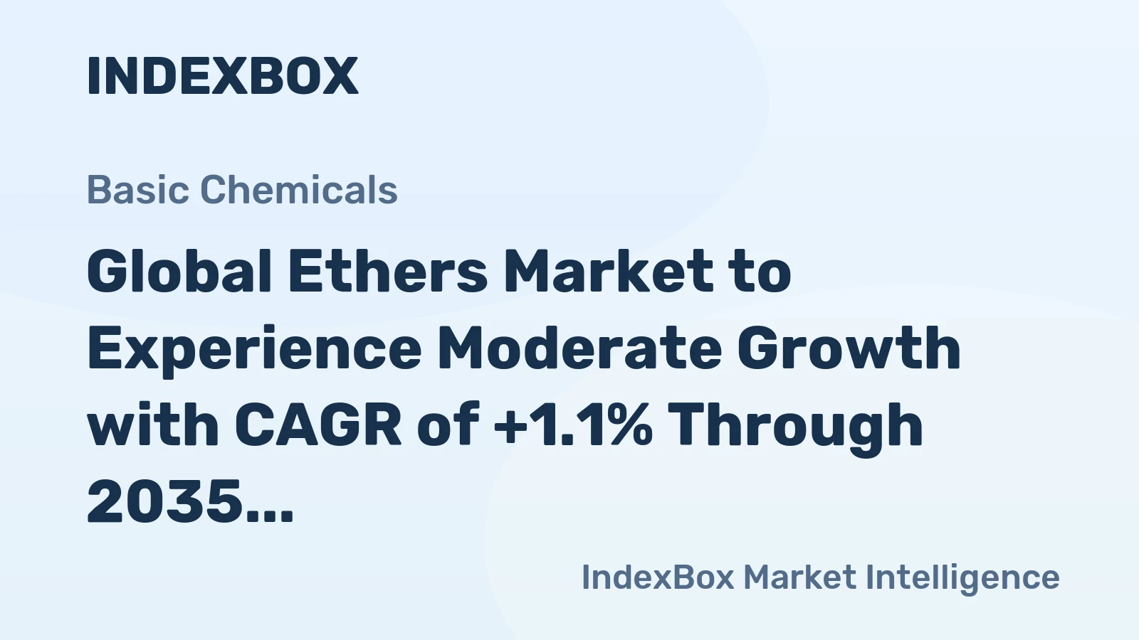 Global Ethers Market to Experience Moderate Growth with CAGR of +1.1% Through 2035, Reaching $315B