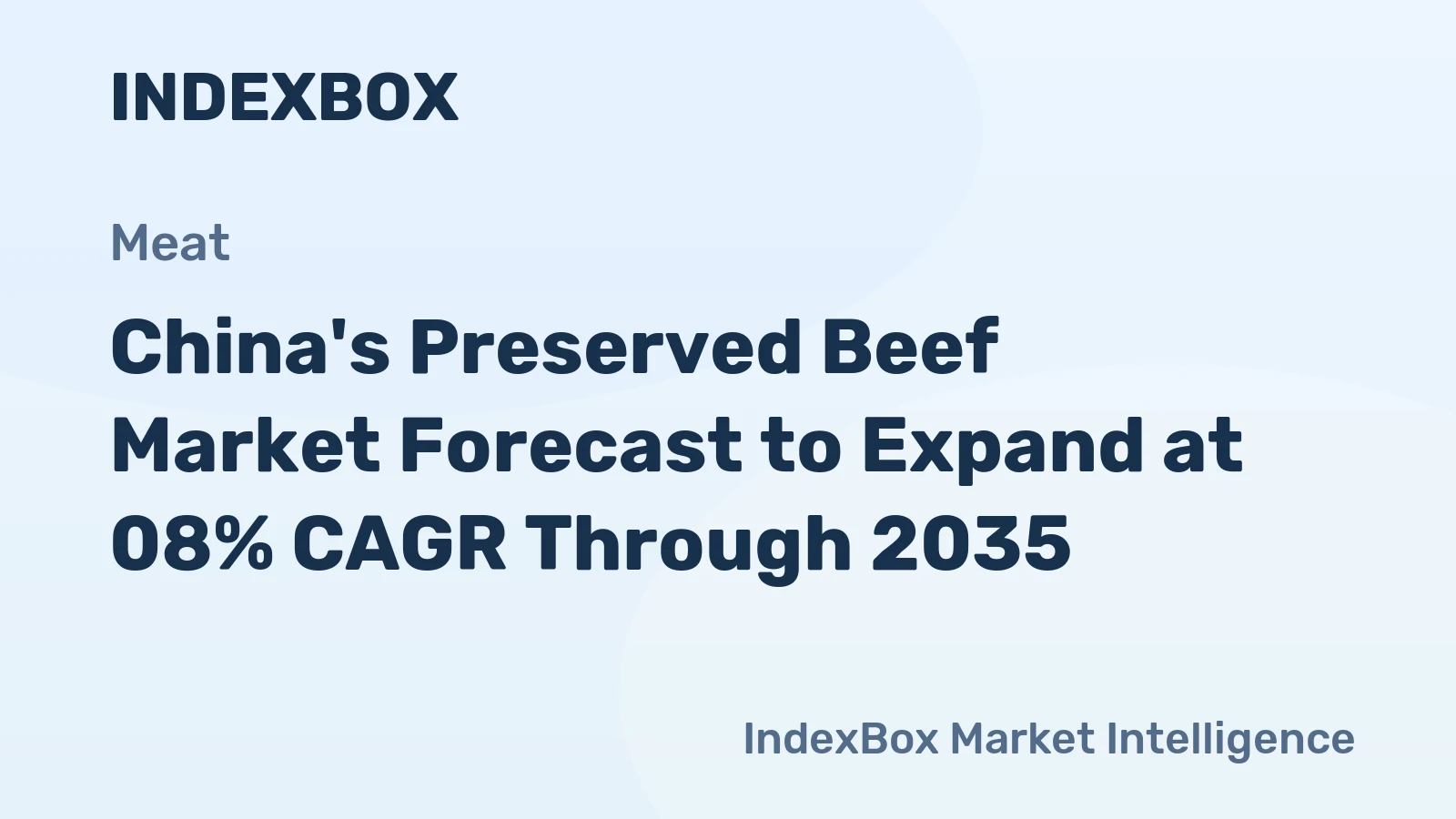 China's Preserved Beef Market Forecast to Expand at 08% CAGR Through 2035