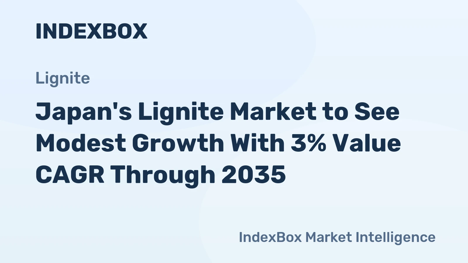 Japan's Lignite Market to See Modest Growth With 3% Value CAGR Through 2035