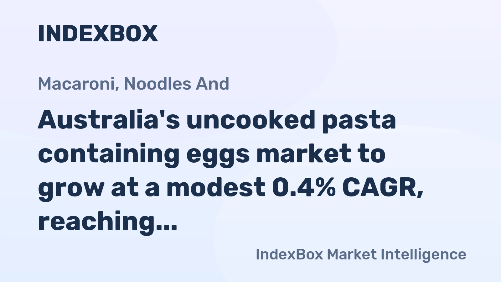 Australia's uncooked pasta containing eggs market to grow at a modest 0.4% CAGR, reaching 71K tons by 2035.