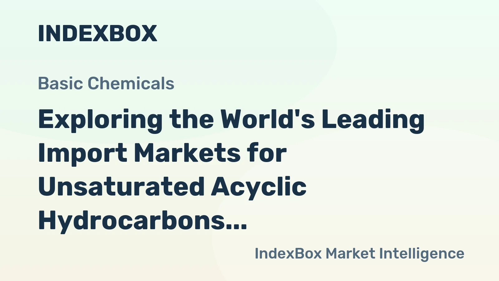 Exploring the World's Leading Import Markets for Unsaturated Acyclic Hydrocarbons