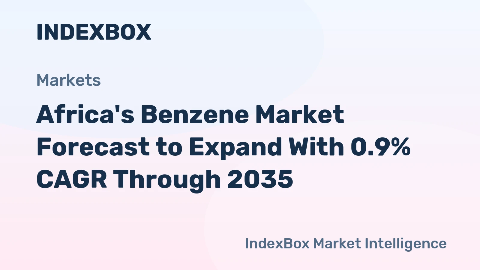 Africa's Benzene Market Forecast to Expand With 0.9% CAGR Through 2035