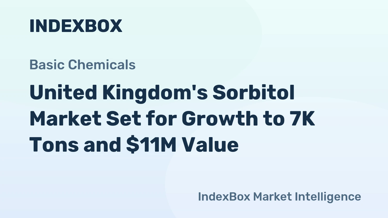 United Kingdom's Sorbitol Market Set for Growth to 7K Tons and $11M Value