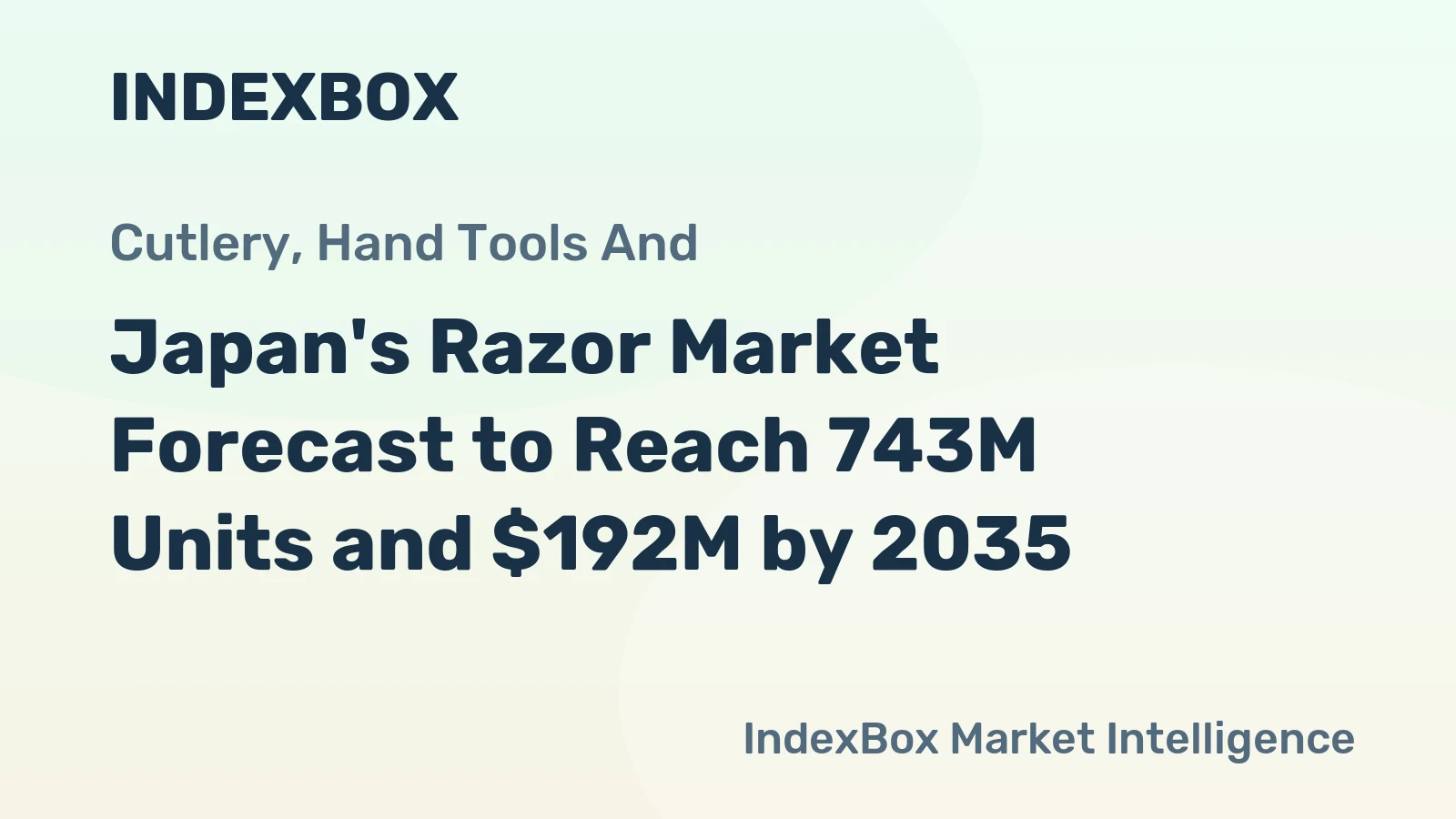 Japan's Razor Market Forecast to Reach 743M Units and $192M by 2035