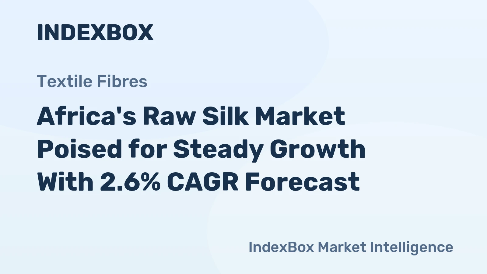 Africa's Raw Silk Market Poised for Steady Growth With 2.6% CAGR Forecast