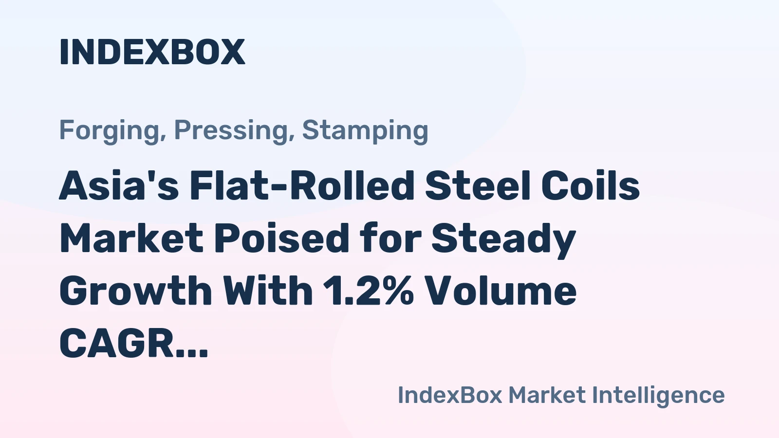 Asia's Flat-Rolled Steel Coils Market Poised for Steady Growth With 1.2% Volume CAGR Through 2035