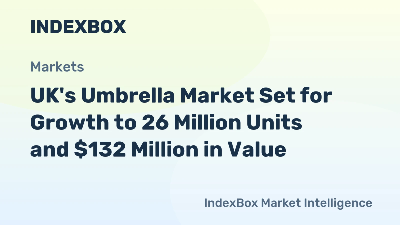 UK's Umbrella Market Set for Growth to 26 Million Units and $132 Million in Value