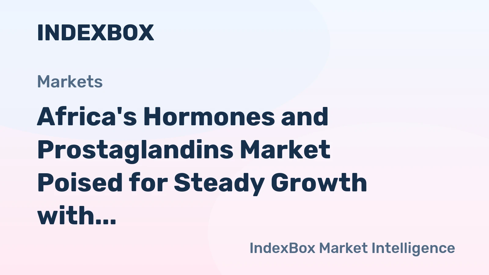 Africa's Hormones and Prostaglandins Market Poised for Steady Growth with a 2.9% CAGR in Value Through 2035
