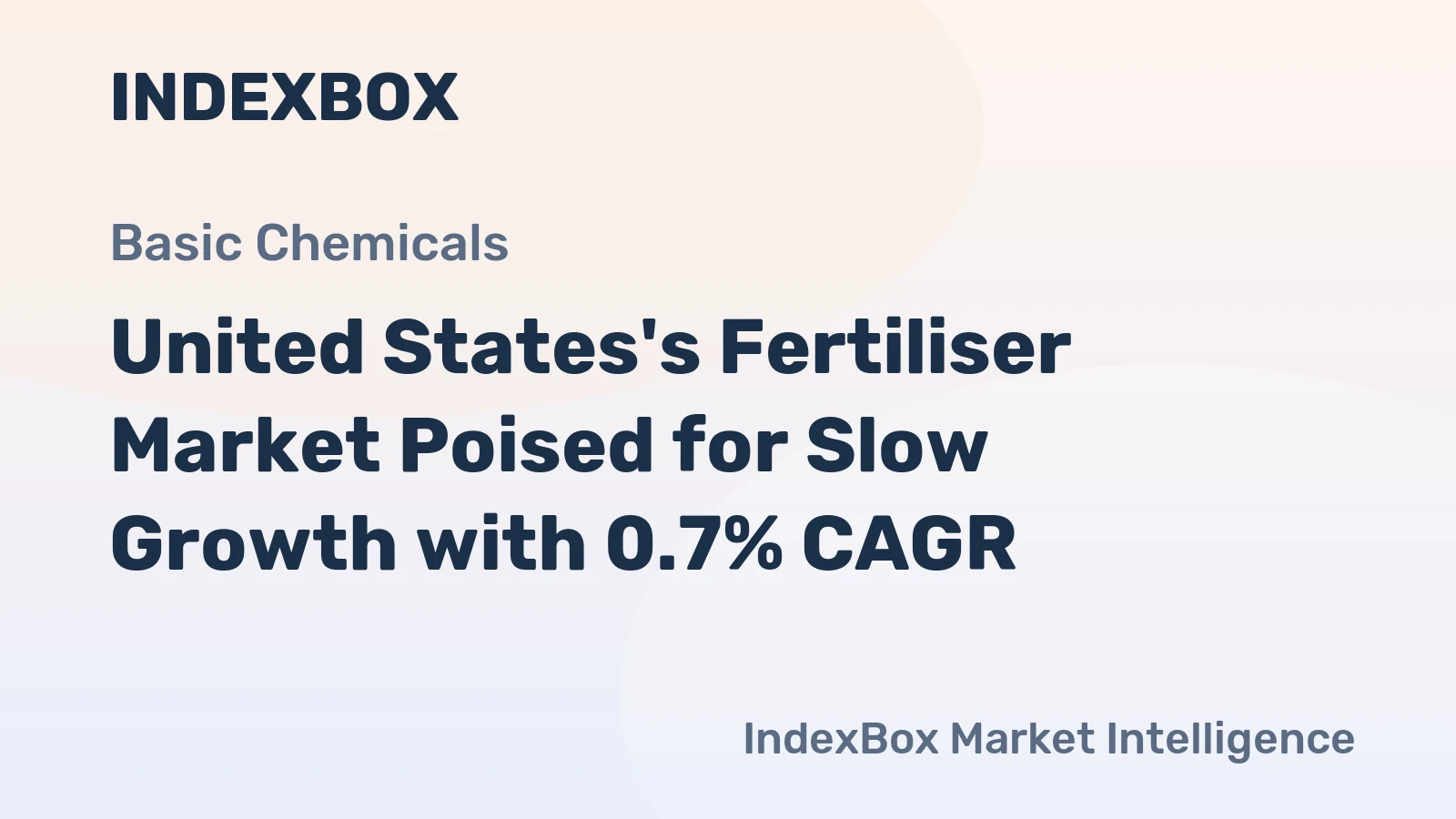United States's Fertiliser Market Poised for Slow Growth with 0.7% CAGR