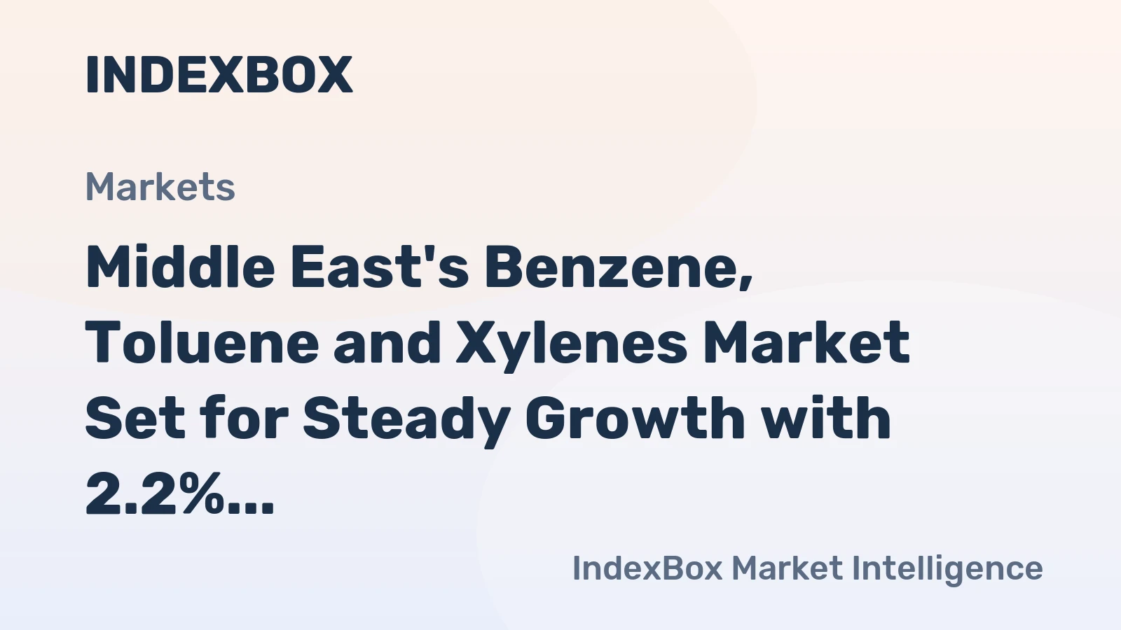 Middle East's Benzene, Toluene and Xylenes Market Set for Steady Growth with 2.2% CAGR in Value