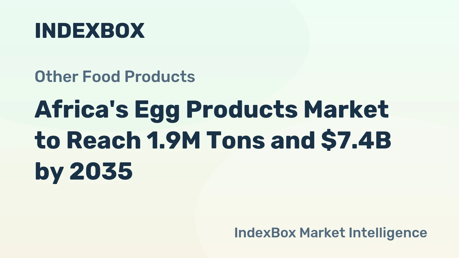 Africa's Egg Products Market to Reach 1.9M Tons and $7.4B by 2035